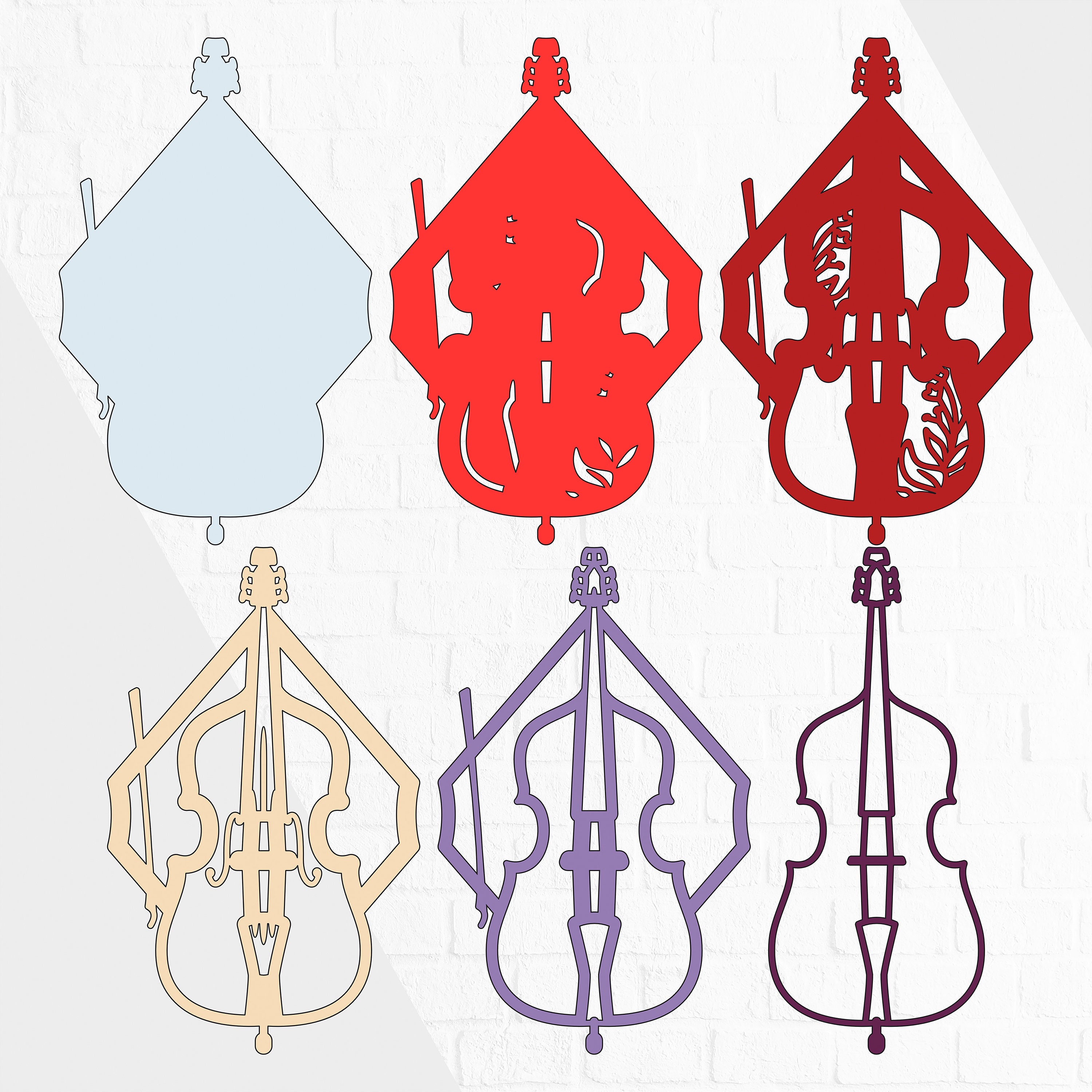 Double Bass Multilayered SVG, Laser Cutting Design, Digital Download ...