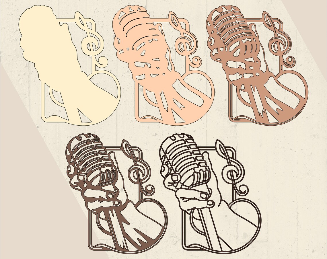 Singer 3D Layered SVG File, Laser Cut Files, Singer Craft SVG, Instant ...