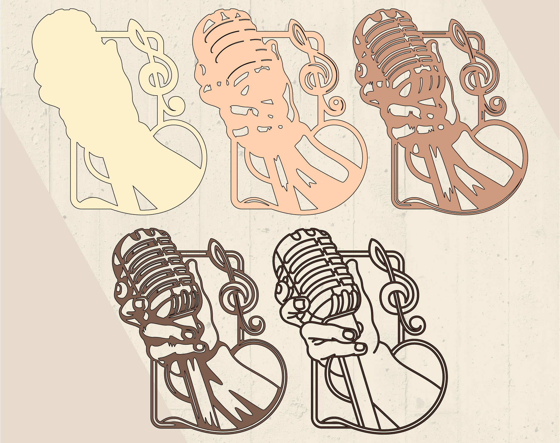 Singer 3D Layered SVG File, Laser Cut Files, Singer Craft SVG, Instant ...