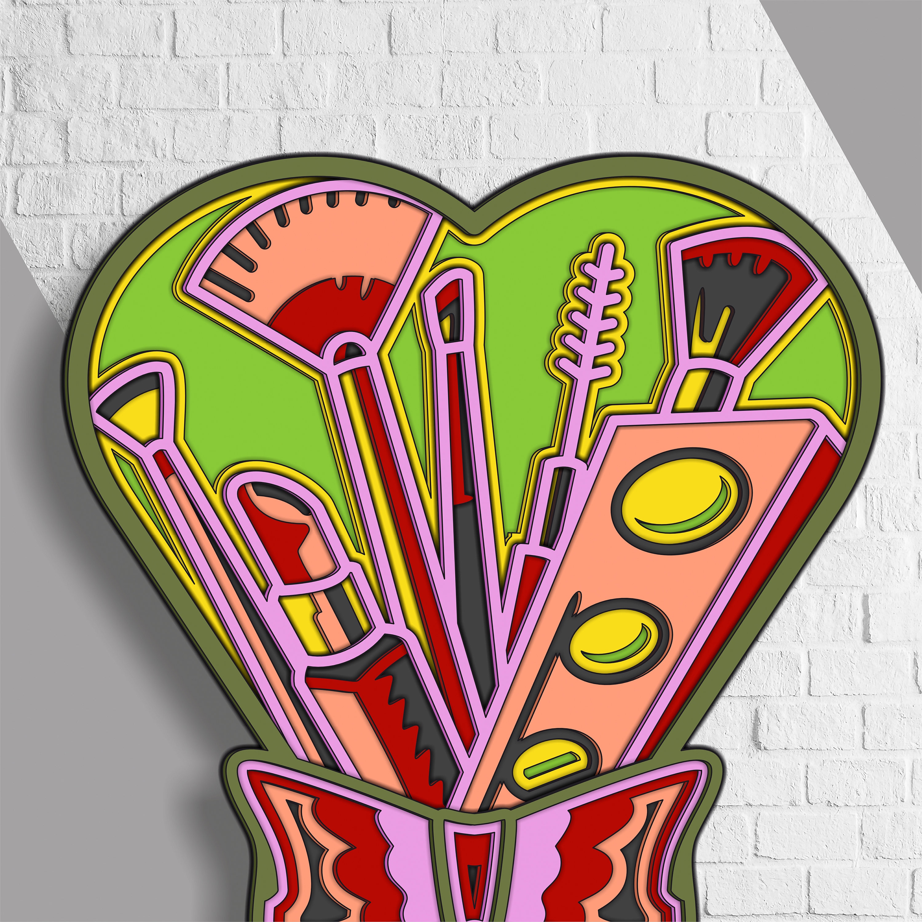 Makeup 3D Layered SVG, Digital Download Ai Dxf Cdr Eps Dwg, Laser Cut ...