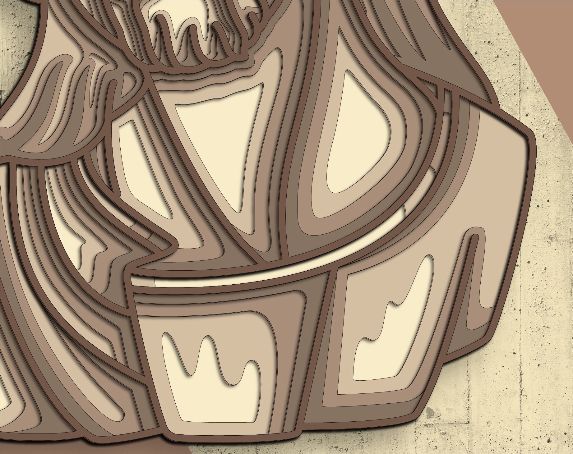 3D Layered Jesus SVG File for Laser Cut, Digital Download Ai Png Jpg ...