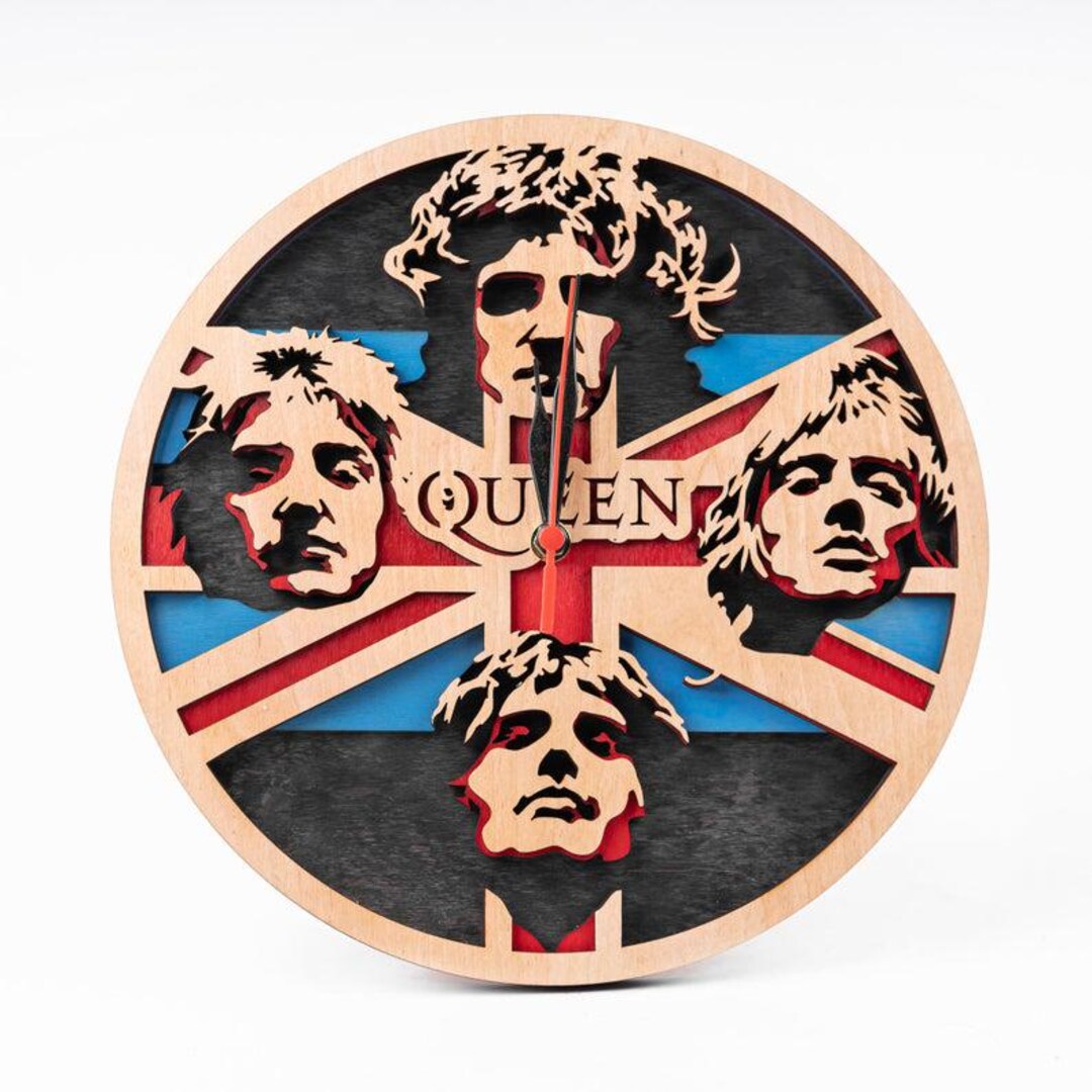Queen Band SVG, Rock Music Art, Layered Laser Cut, Wood Cutouts, Cricut ...