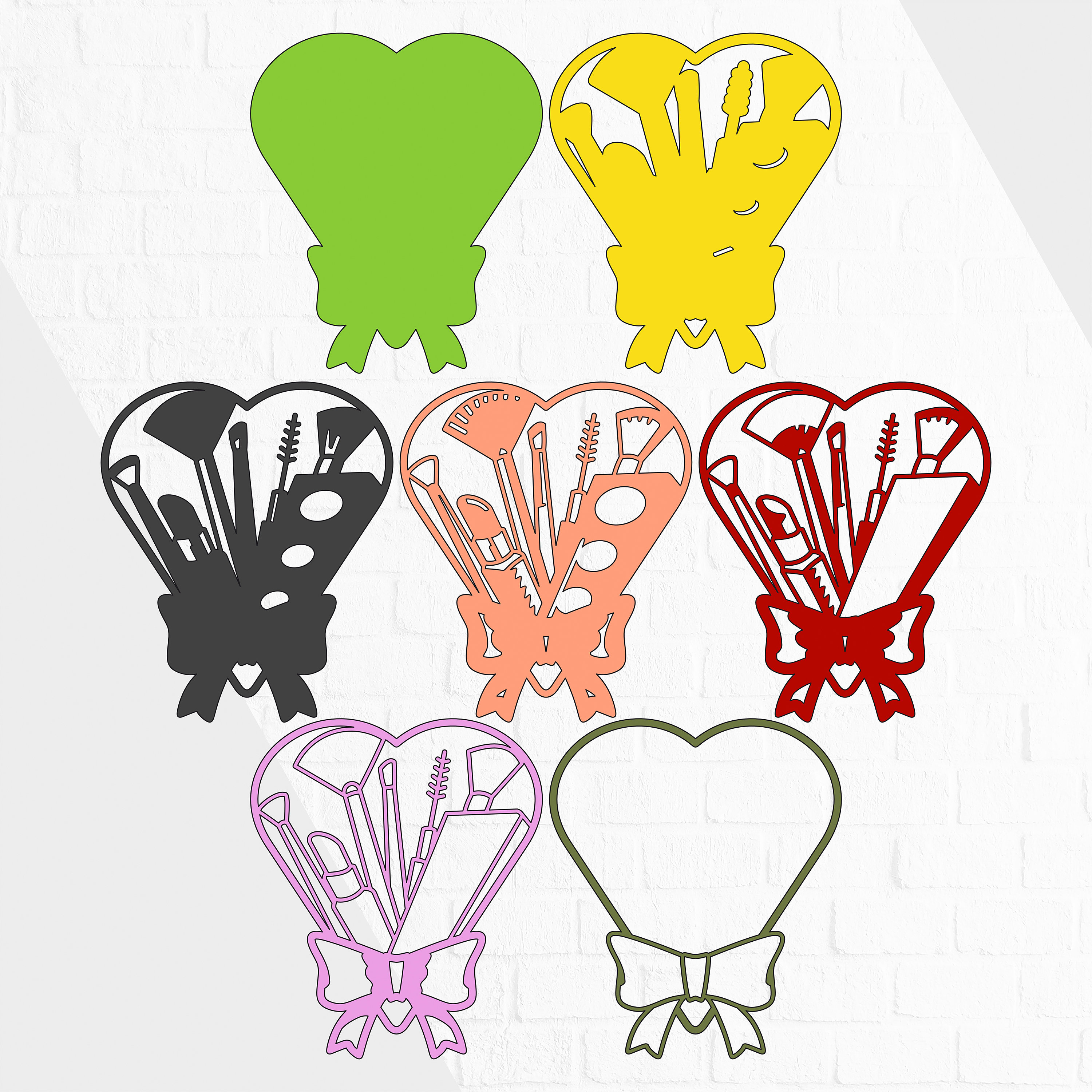 Makeup 3D Layered SVG, Digital Download Ai Dxf Cdr Eps Dwg, Laser Cut ...