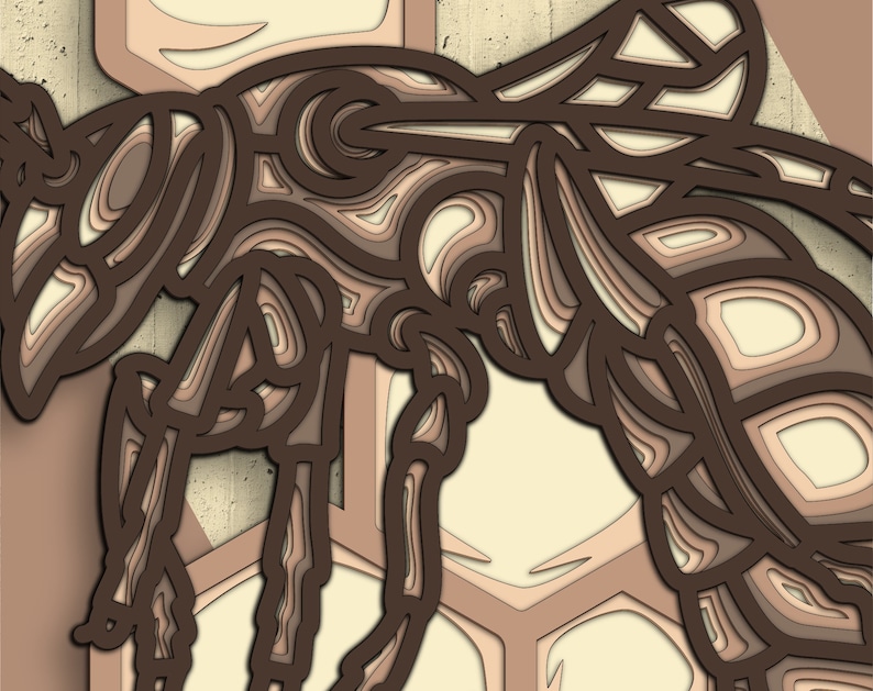 3D Wasp Layered SVG File Laser Cut Files Wasp SVG Mandala - Etsy