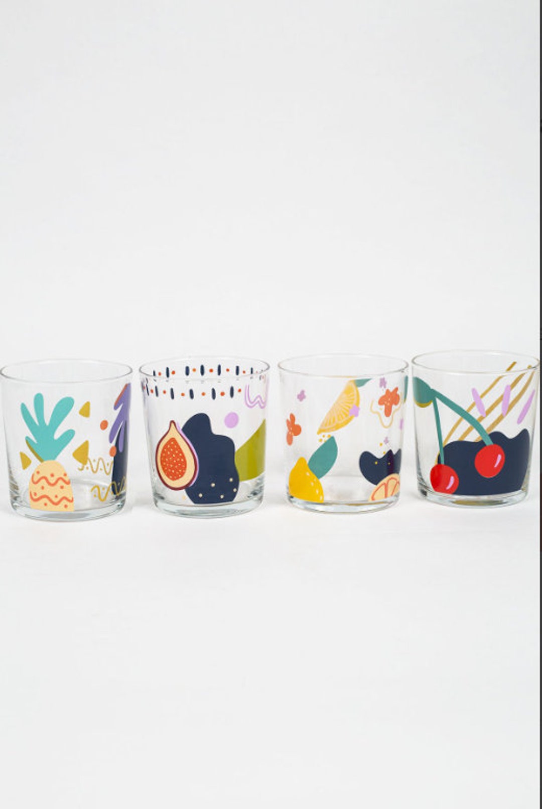 4 Set Design Glass Water Drinking Water - Etsy