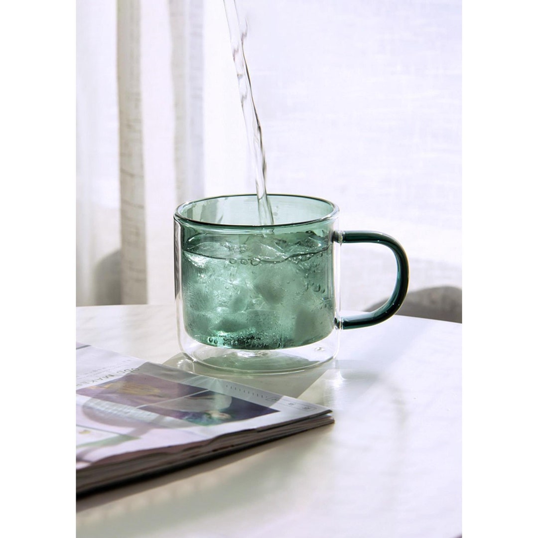 Green Water Glass Elegant Design Special - Etsy