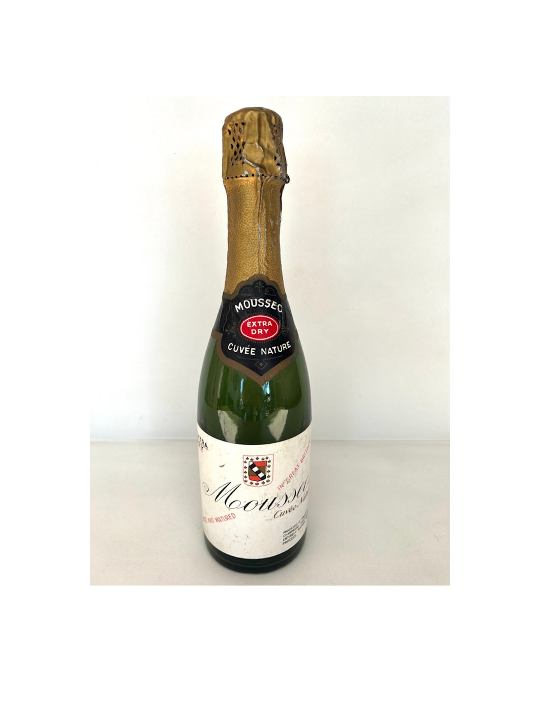 VINTAGE MOUSSEC CHAMPAGNE Cuvee Nature Empty Dummy Display Sealed ...