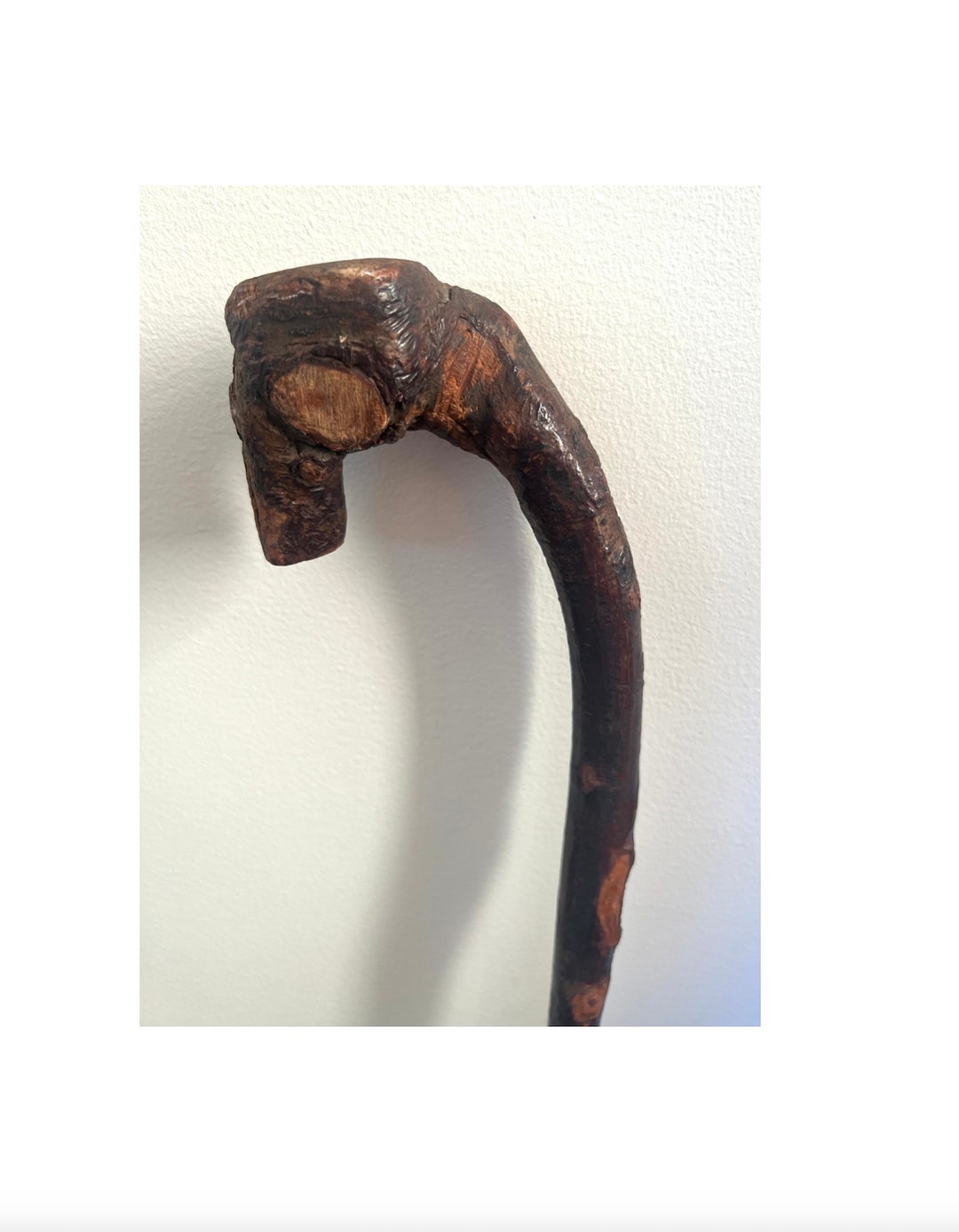 ANTIQUE WOOD WALKING Stick Cane Carved Knotty Tree Branch - Etsy