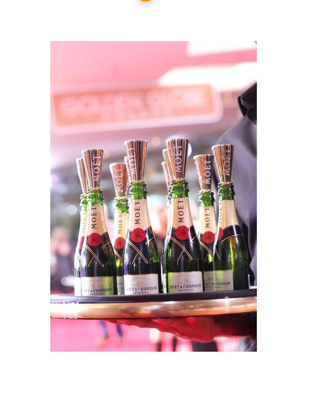 MOET & CHANDON CHAMPAGNE Golden Sipper Top for Mini Split - Etsy