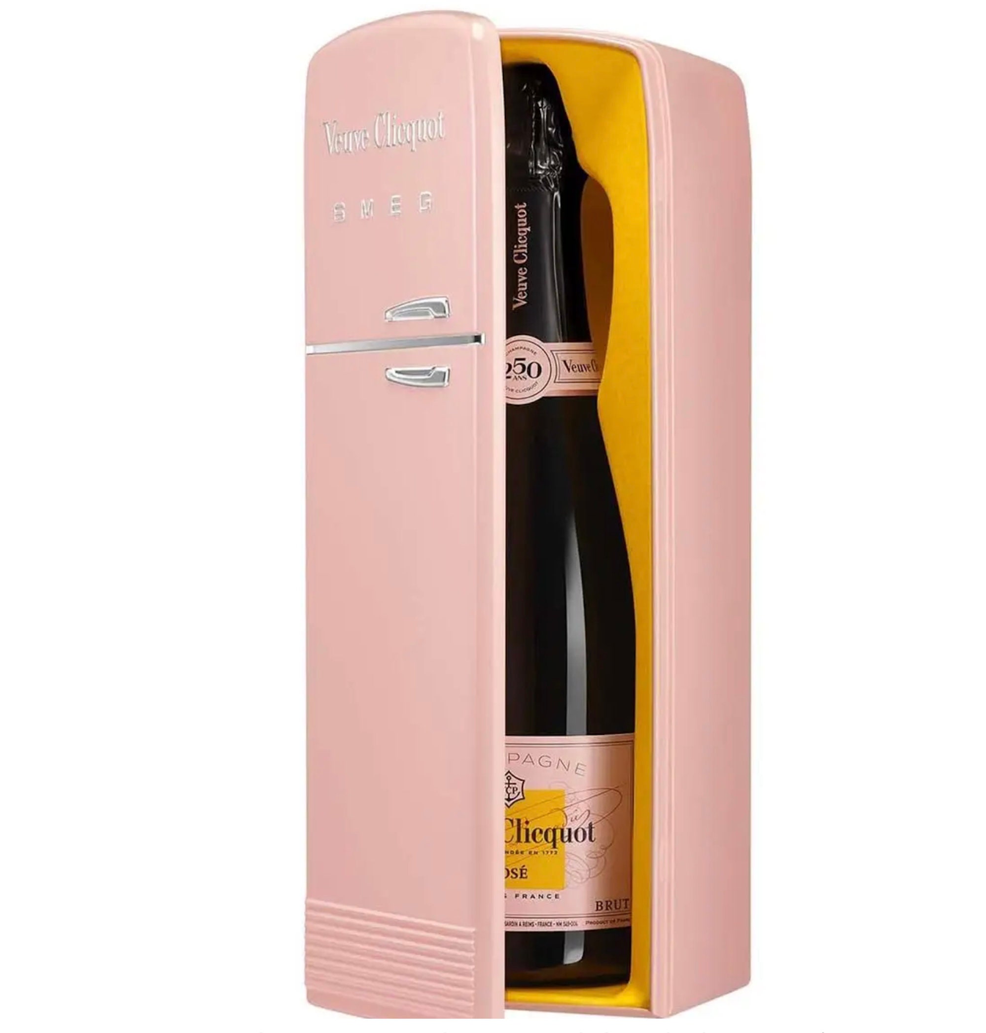 VEUVE CLICQUOT Champagne Barbie Pink SMEG Refrigerator, No Champagne ...