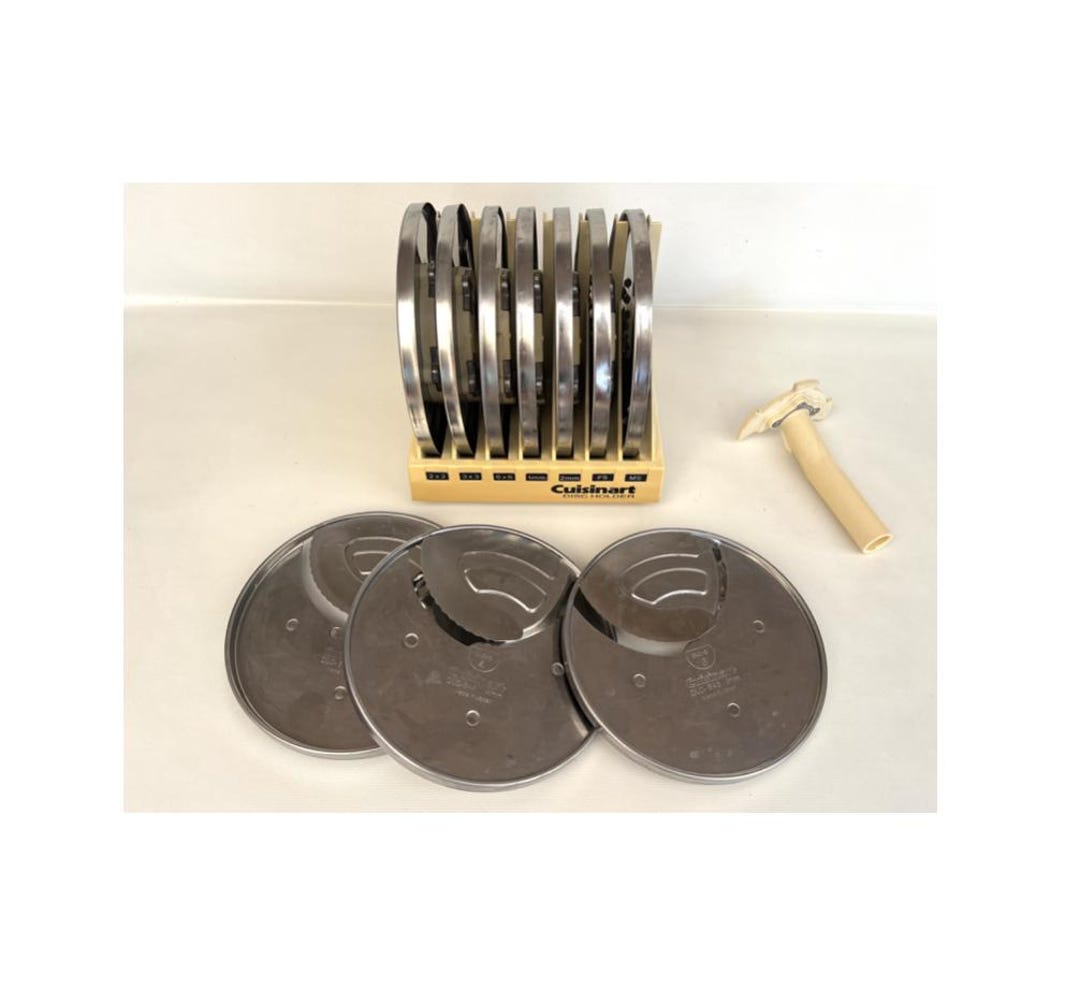 CUISINART DLC-8 Set of 10 Slicing & Shredding Discs, Holder and Stem ...