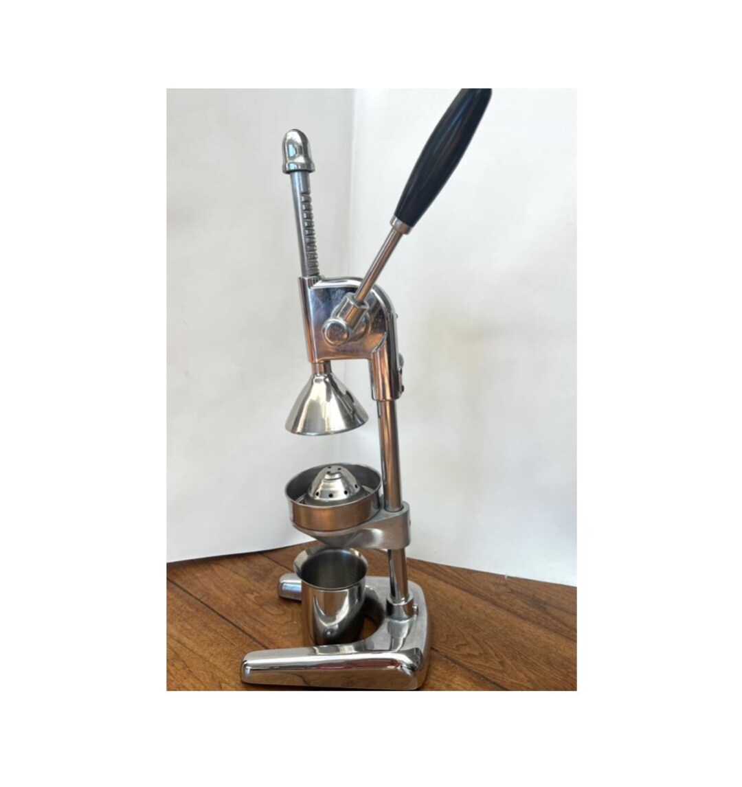 COMMERCIAL CHROME JUICER Fruit Press, Counter Top Manual, Heavy Duty ...