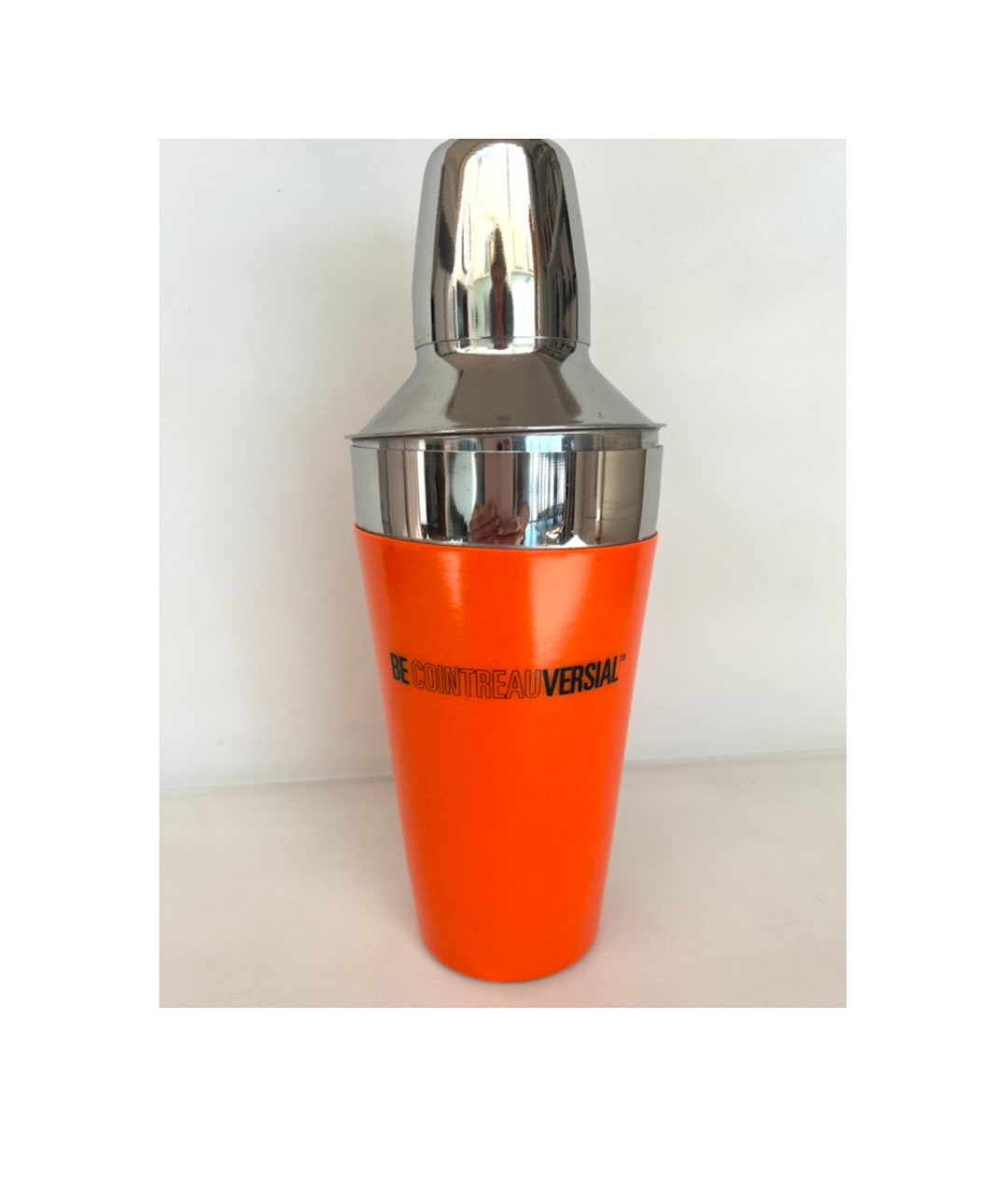 RARE COINTREAU LIQUEUR Large Metal Cocktail Martini Margarita Shaker ...