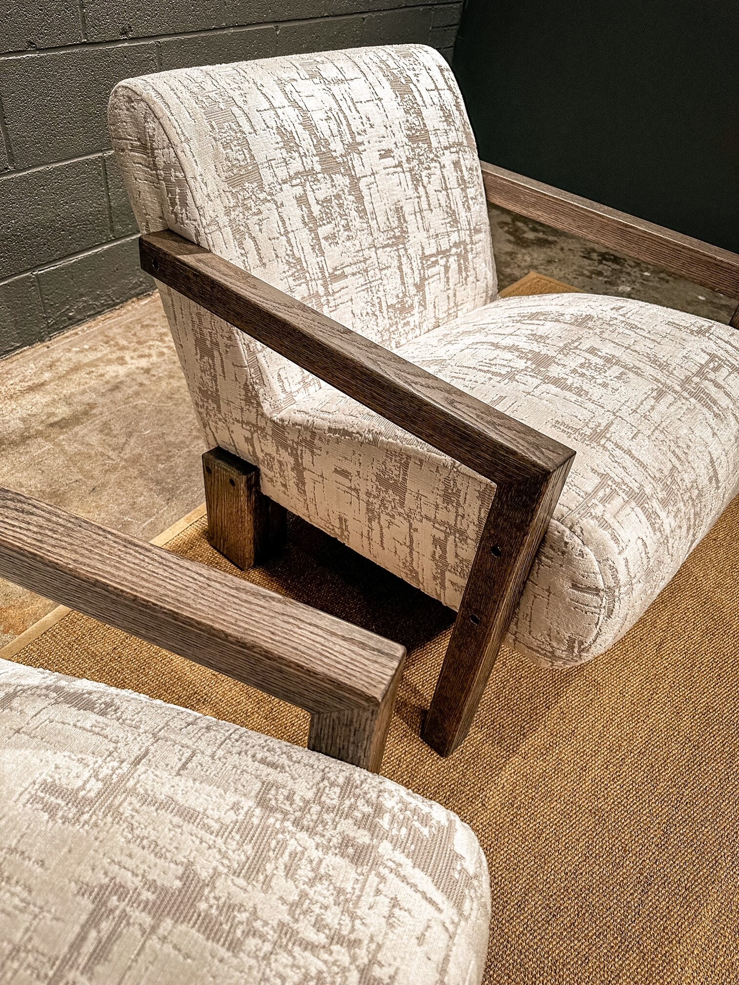 Pair of Upholstered Accent Lounge Chairs - Etsy