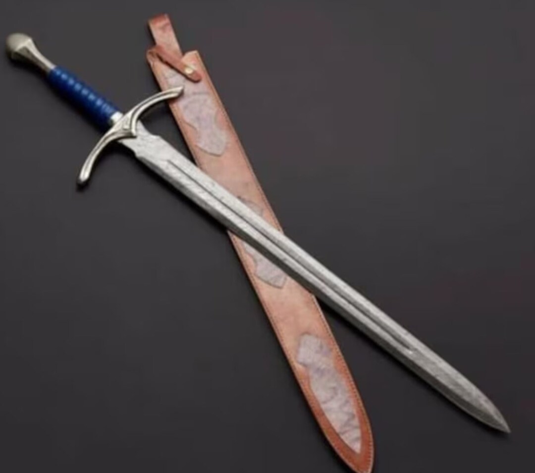 Custom Handmade Damascus Steel Sword, Best Handmade Sword, Custom Sword ...