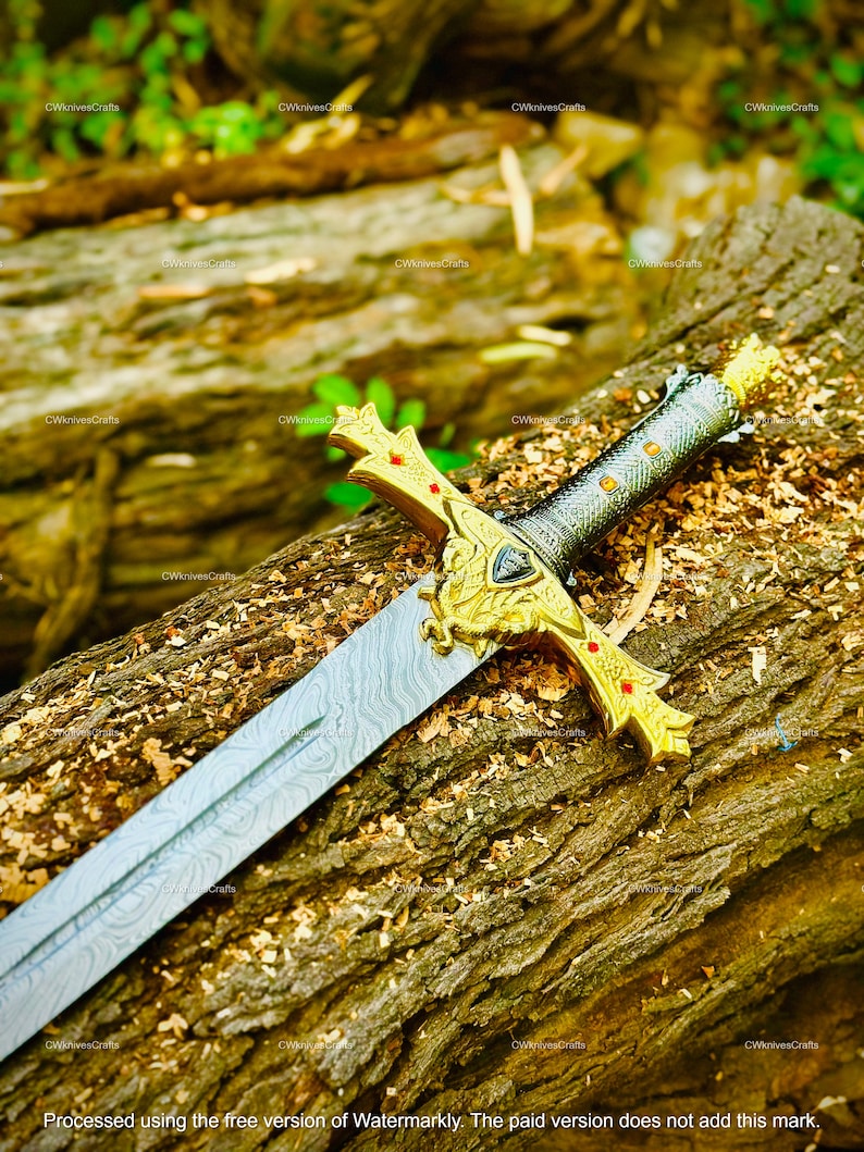 Handmade Damascus Sword, Hand Forged Sword, Viking Sword, Tanto Sword ...