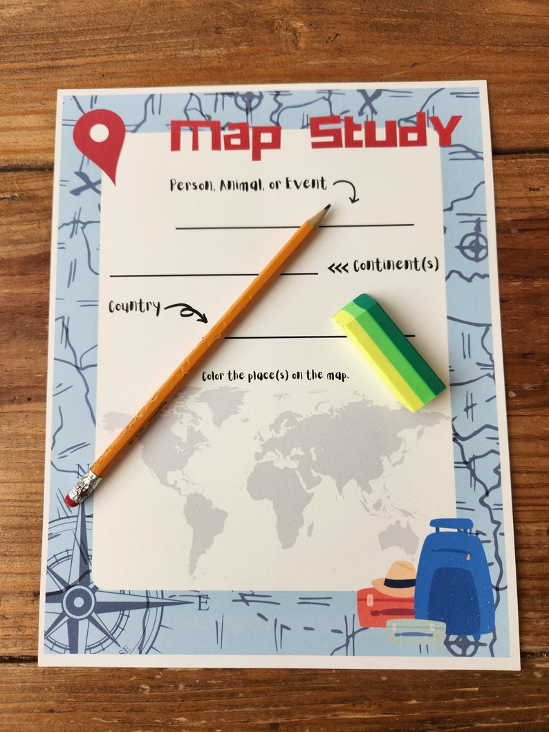 Homeschool Geography Printable / Map Study / Notebooking Page ...