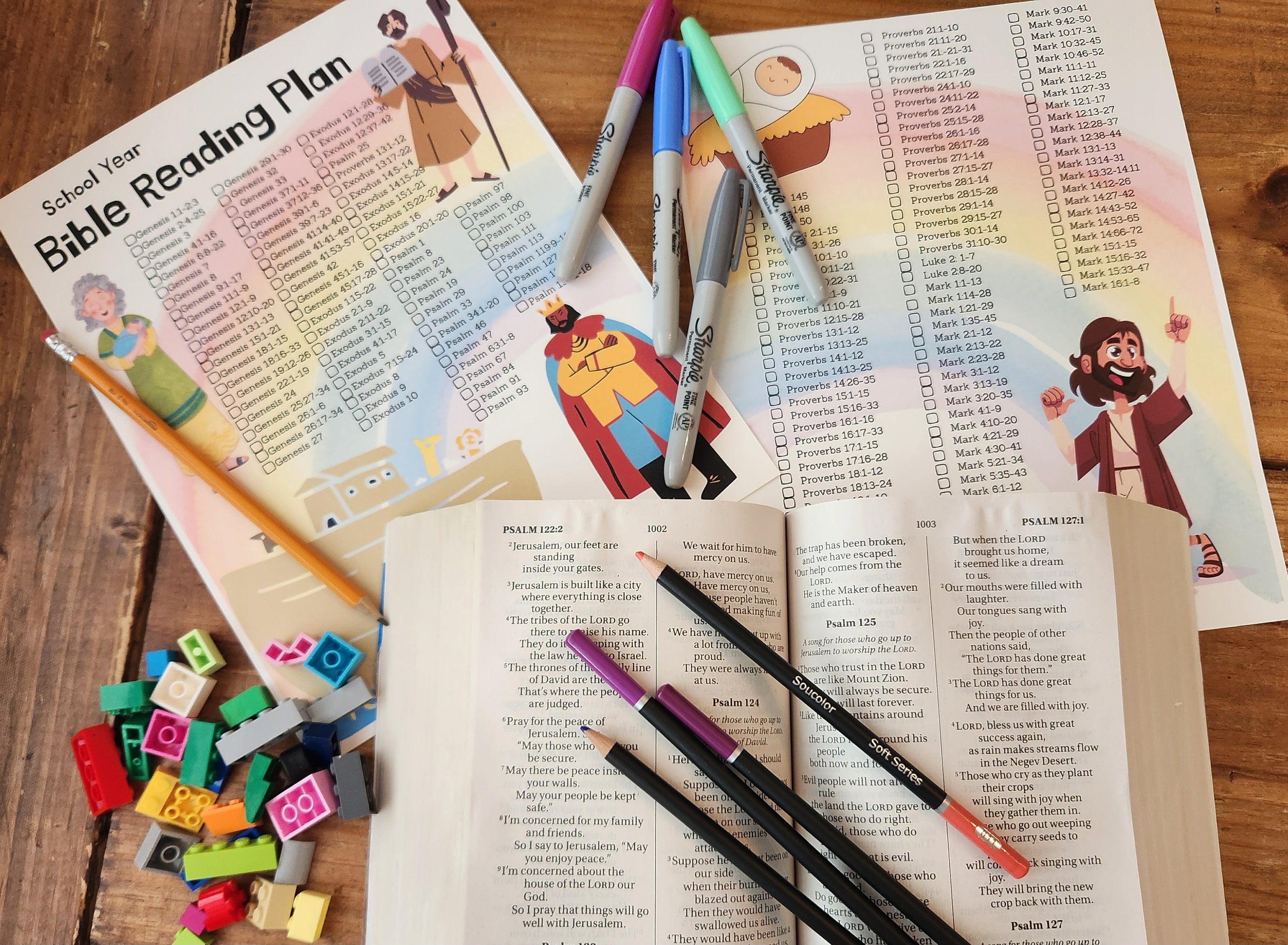 School Year Bible Reading Plan for Children / Christian Homeschool ...