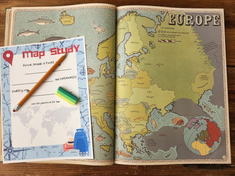 Homeschool Geography Printable / Map Study / Notebooking Page ...