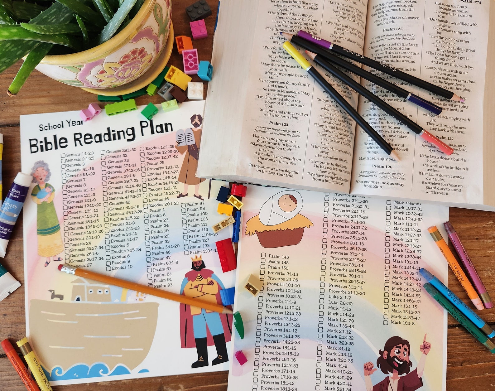 School Year Bible Reading Plan for Children / Christian Homeschool ...