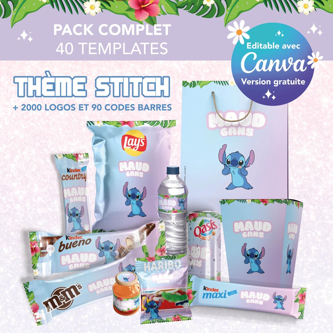 Complete Pack 40 Templates for Stitch Packaging Personalized Models ...