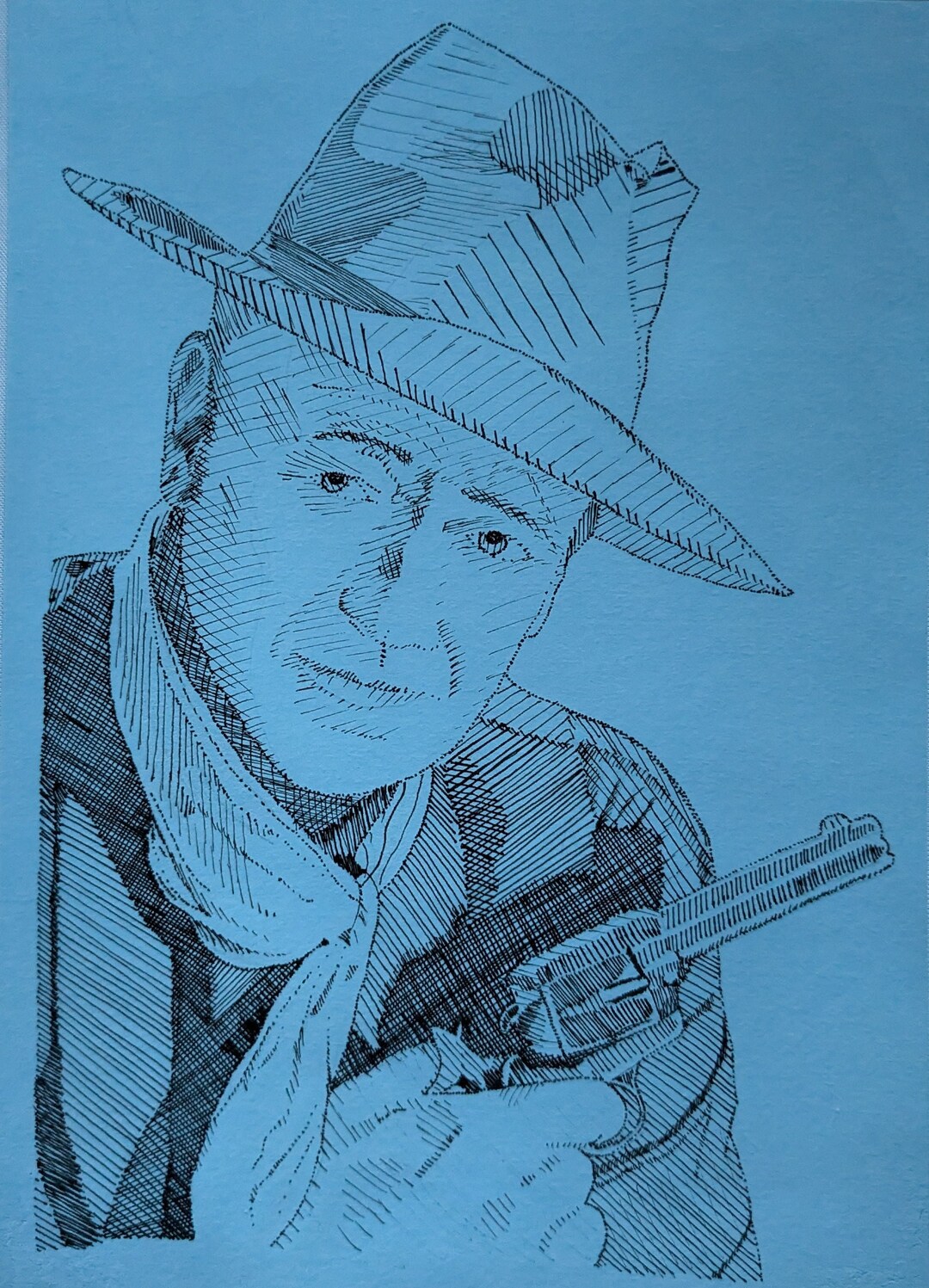 Line Drawing Using Fine Liners and Markers. Message to Personalise and ...