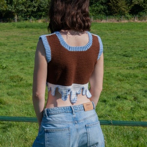 CROCHET PATTERN Chocolate Drippy Vest - Etsy