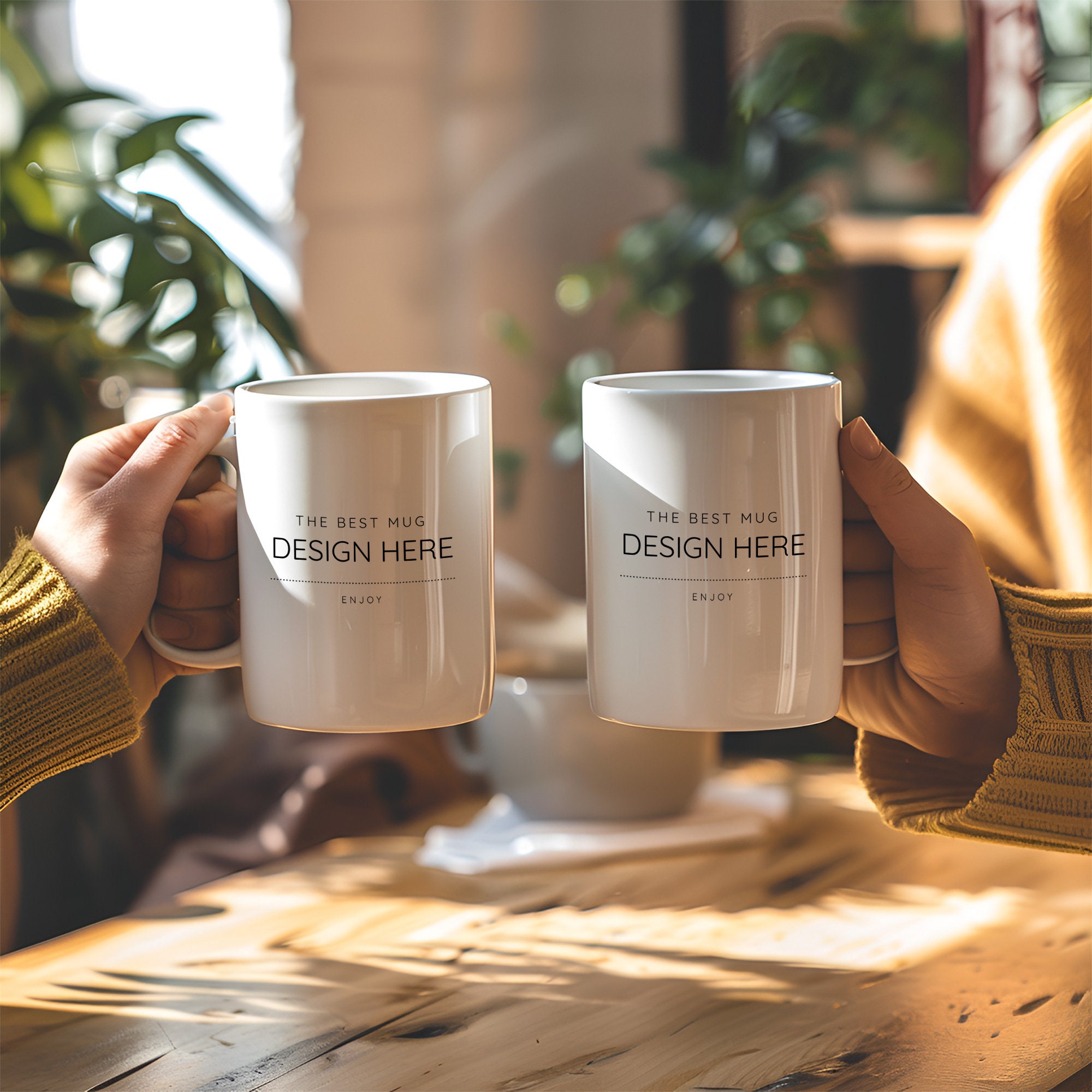 White Ceramic Mug Mockup Bundle, Cozy Neutral Aesthetic, Mug Mockup ...