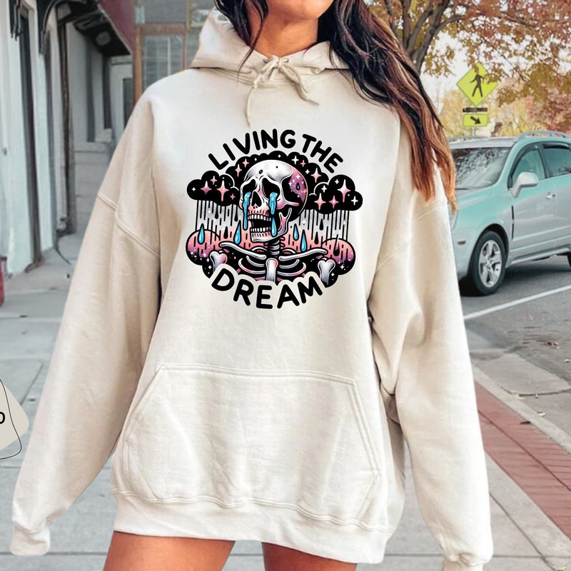 Skeleton I M Fine Hoodie - Etsy