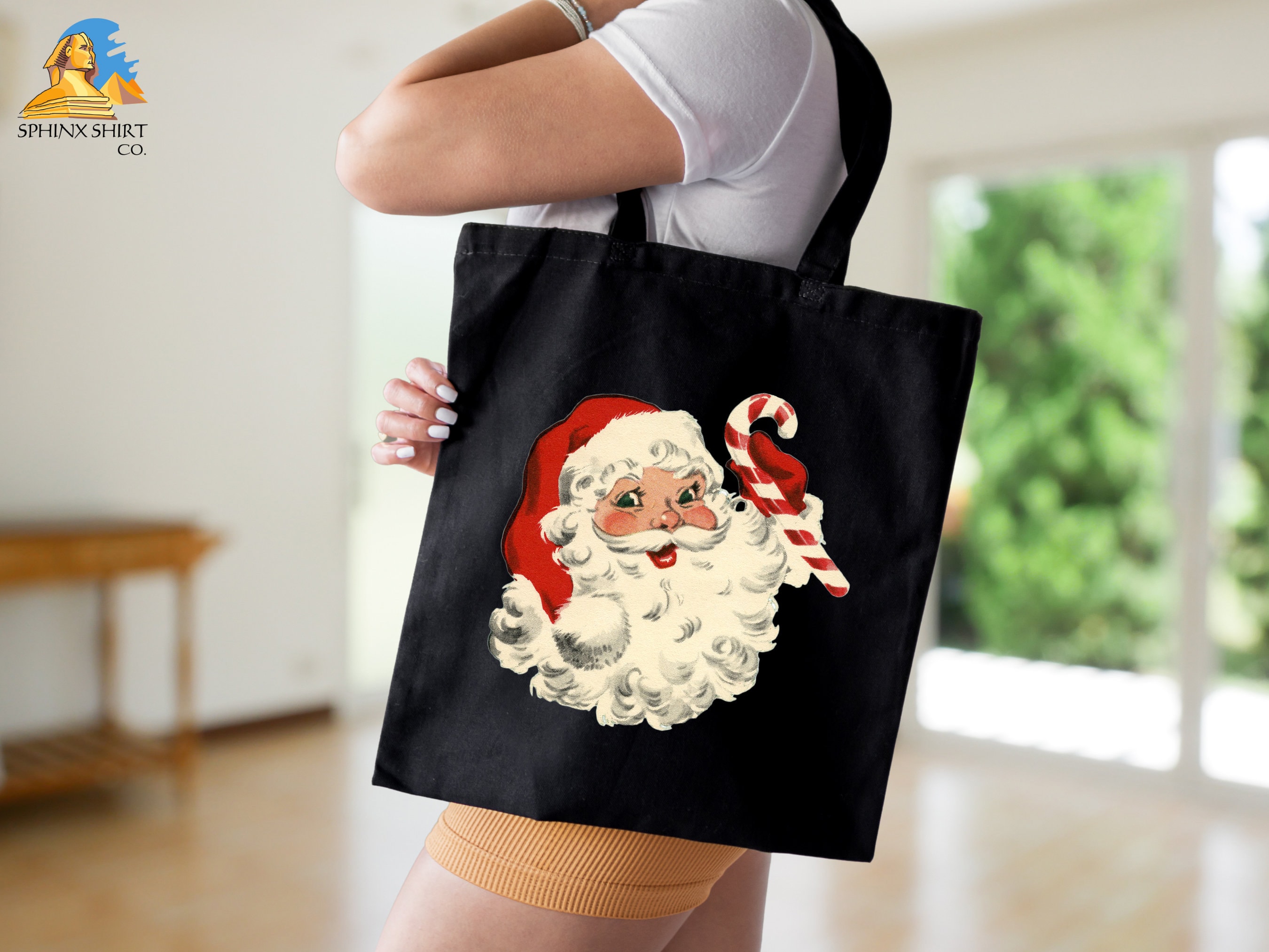 Christmas Santa Claus Tote Bag, Santa Claus Tote Bag, Cute Santa ...
