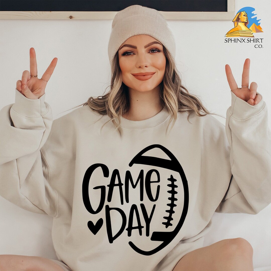 Game Day Sweatshirt, Football Sweat, Women Football Sweat, Football ...