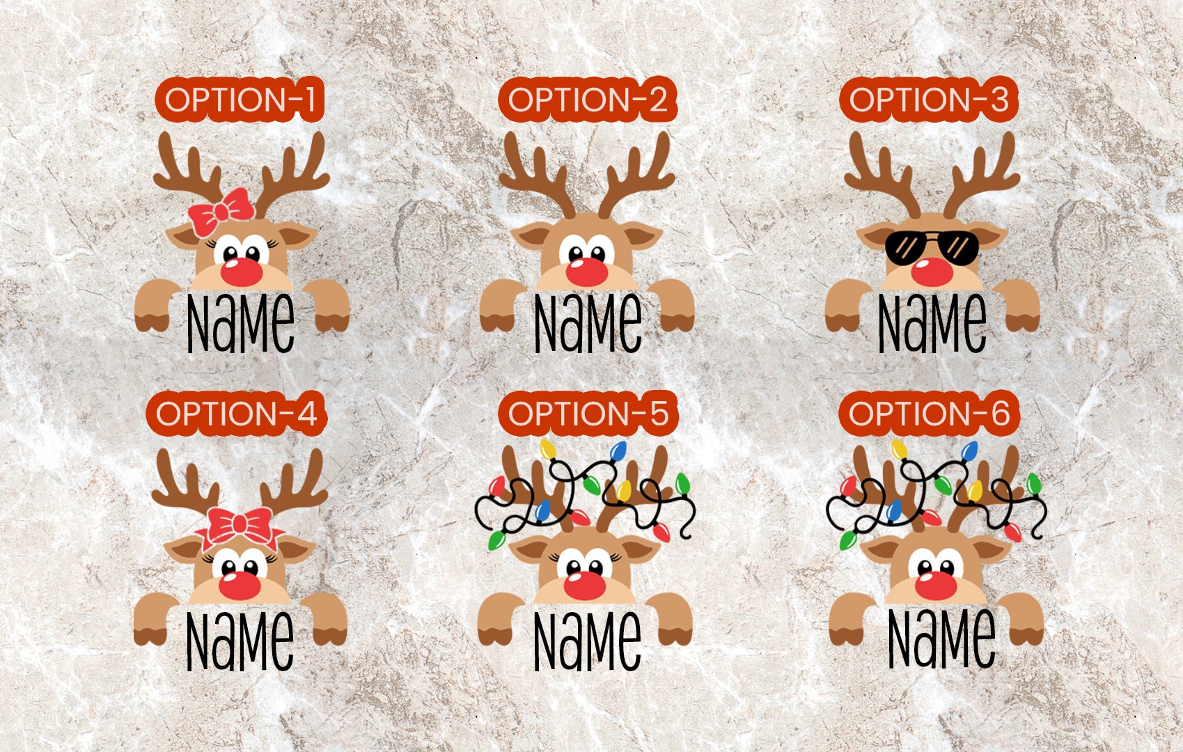 Custom Name Reindeer Shirts, Reindeer Family Christmas Shirts ...