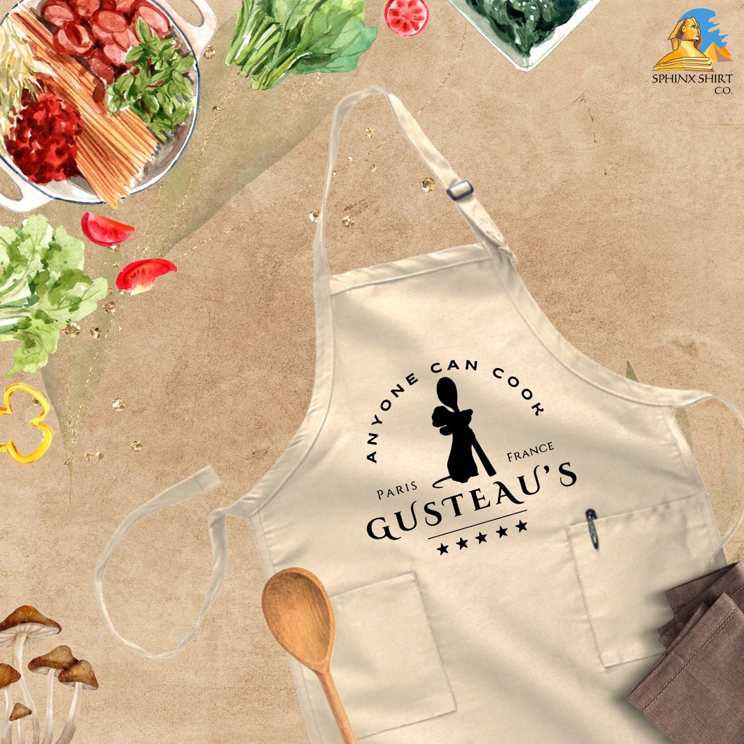 Anyone Can Cook Gusteau's Apron Remi Apron Cooking - Etsy