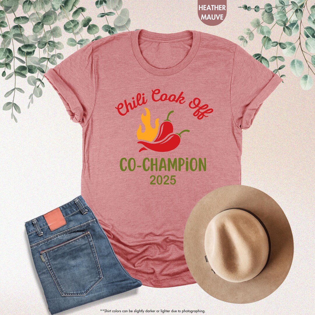 Chili Cook off Shirt, Chili Cook off Co-champion 2025, Chili Pepper ...
