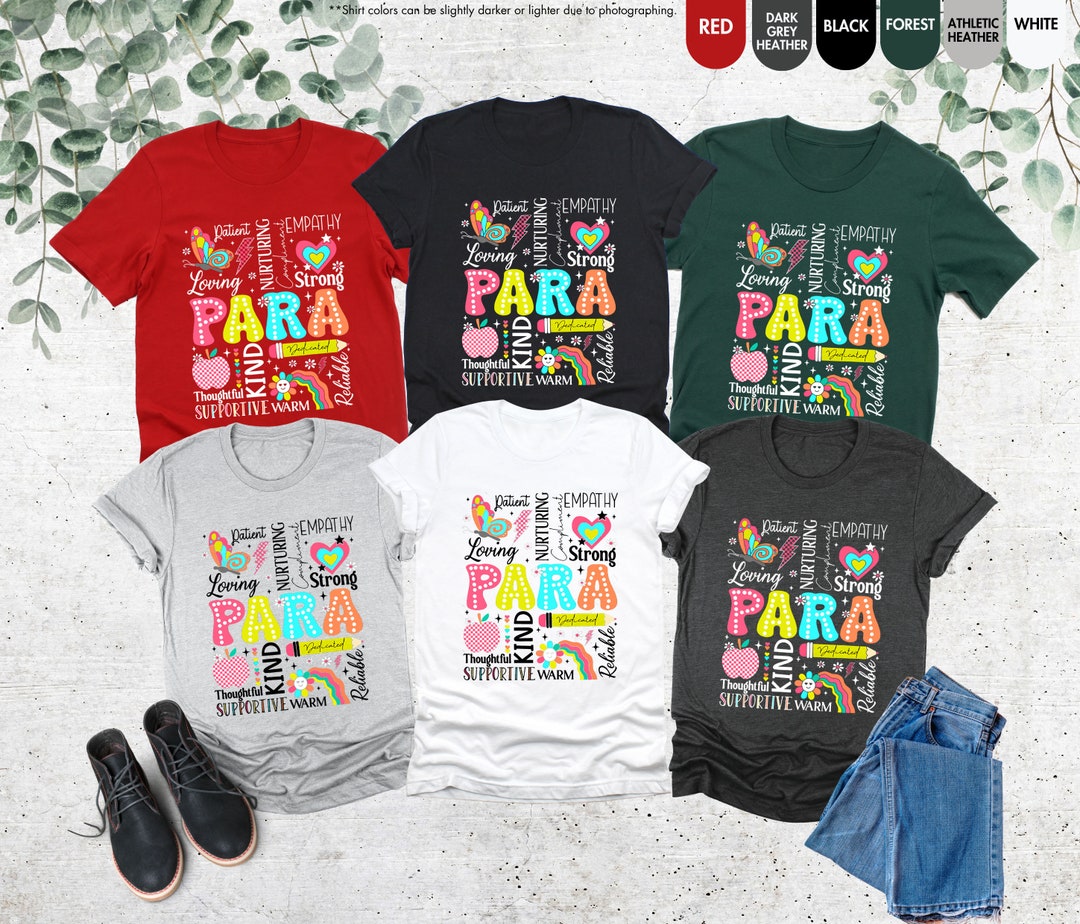 Para Shirt, Para Back to School Shirt, Teacher Aide Shirt ...