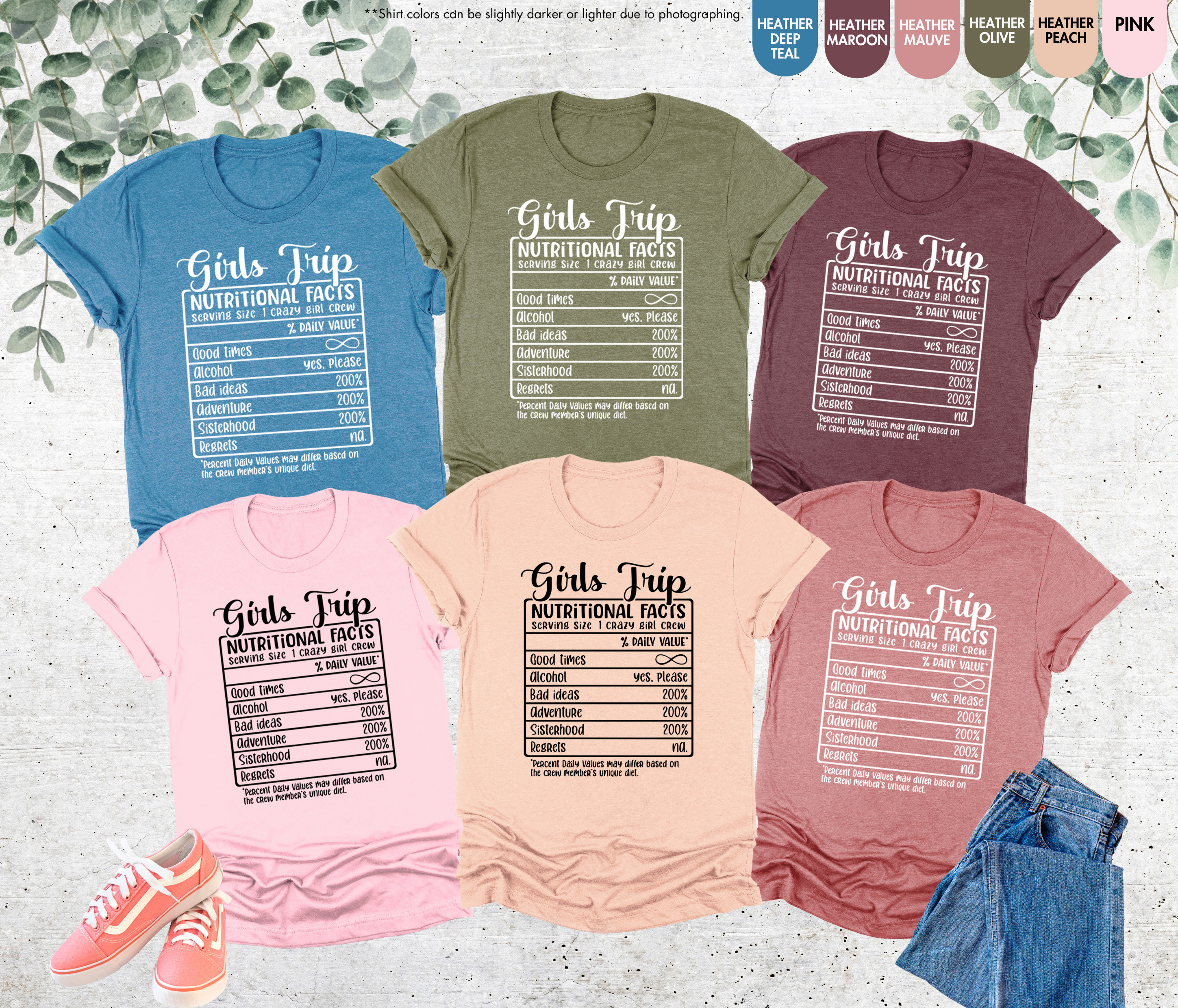 Girls Trip Nutritional Facts Shirts, Girls Trip Shirts, Funny Girls ...