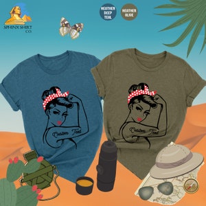 Rosie the Riveter Shirt, International Womens Day Shirt, Personalized ...