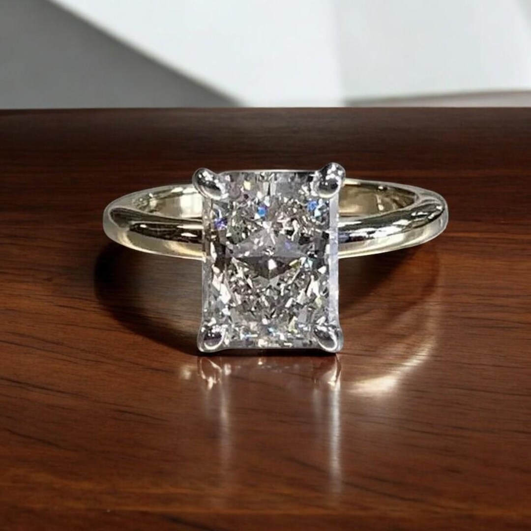 Gorgeous Emerald Cut IGI/GRA Certified Lab-grown Diamond/moissanite ...