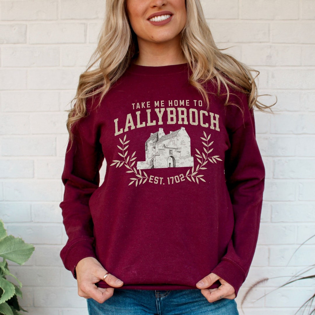 Outlander Crewneck Hand Drawn Sketch of Midhope Castle Take Me Home Bookish Sweatshirt Outlander ...