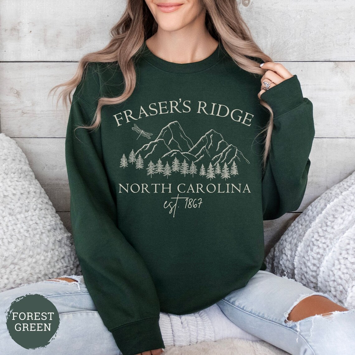 Outlander Sweatshirt Fraser's Ridge North Carolina Bookish Crewneck ...