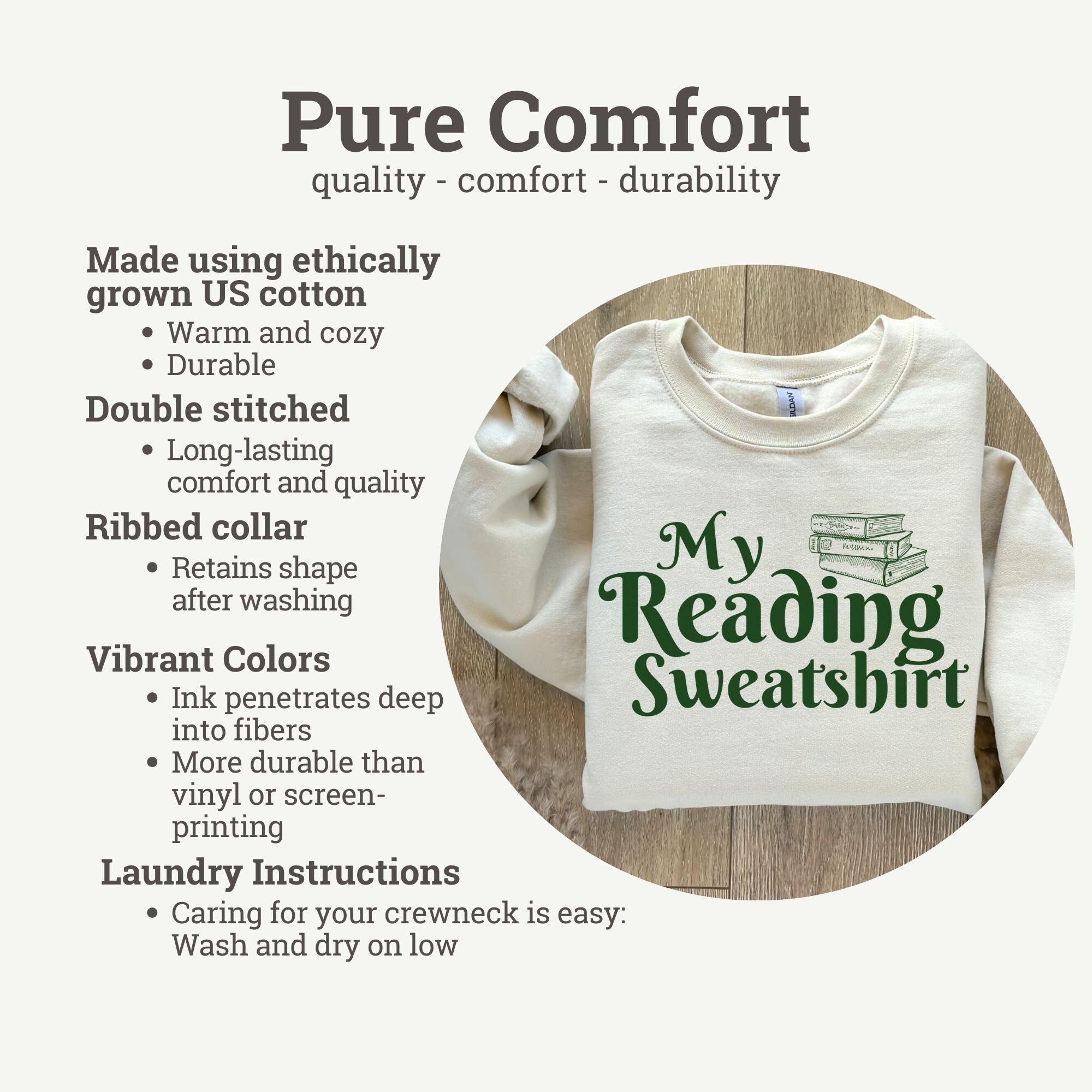 My Reading Sweatshirt Gift for Reader Bookish Crewneck Librarian Shirts ...