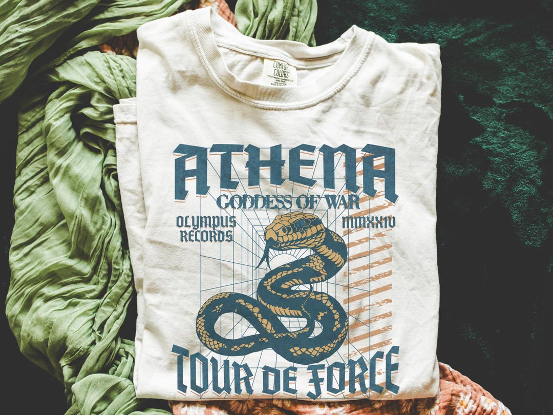 Athena Shirt Greek Mythology Shirt Goddess of War Cotton T-shirt Mystic ...