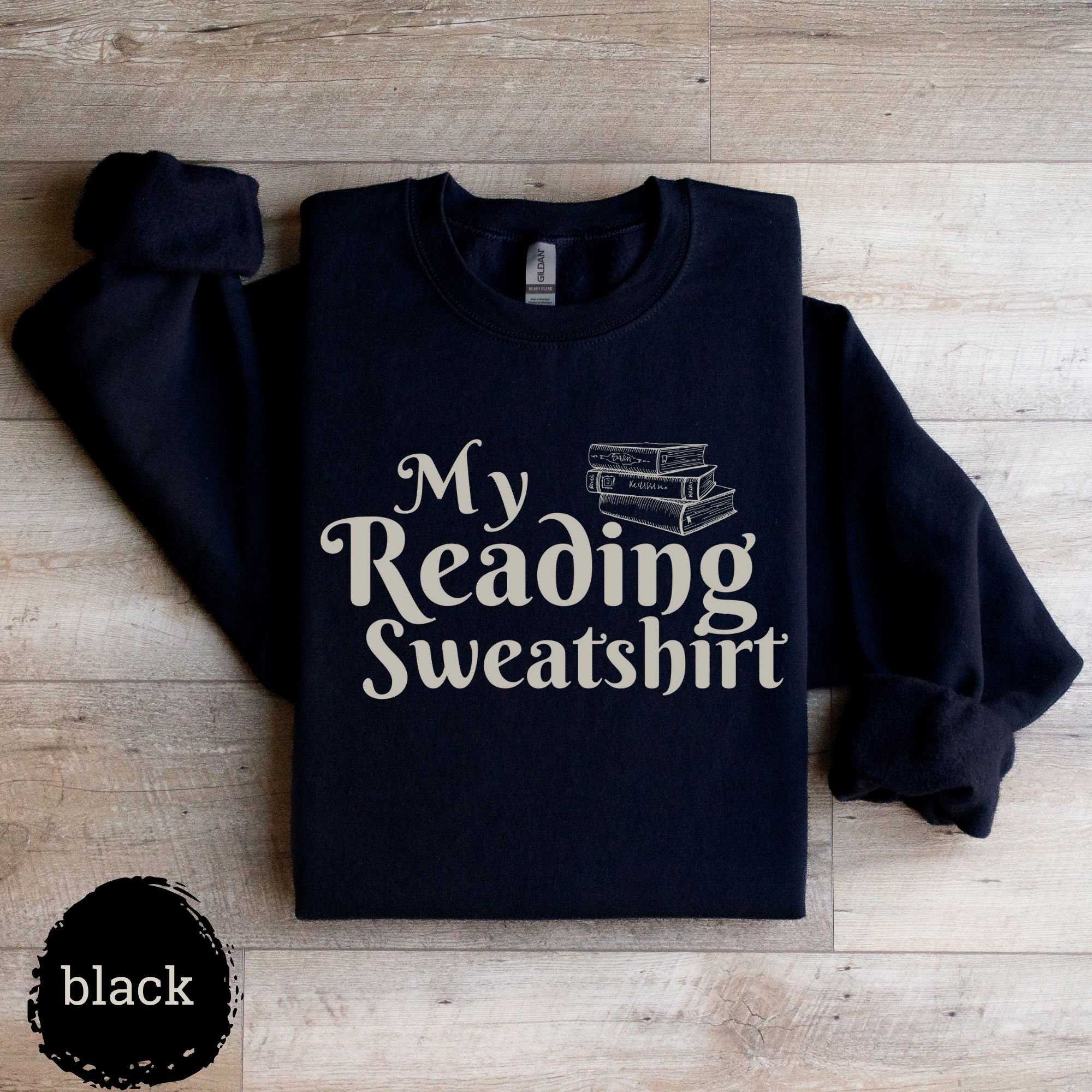 My Reading Sweatshirt Gift for Reader Bookish Crewneck Librarian Shirts ...