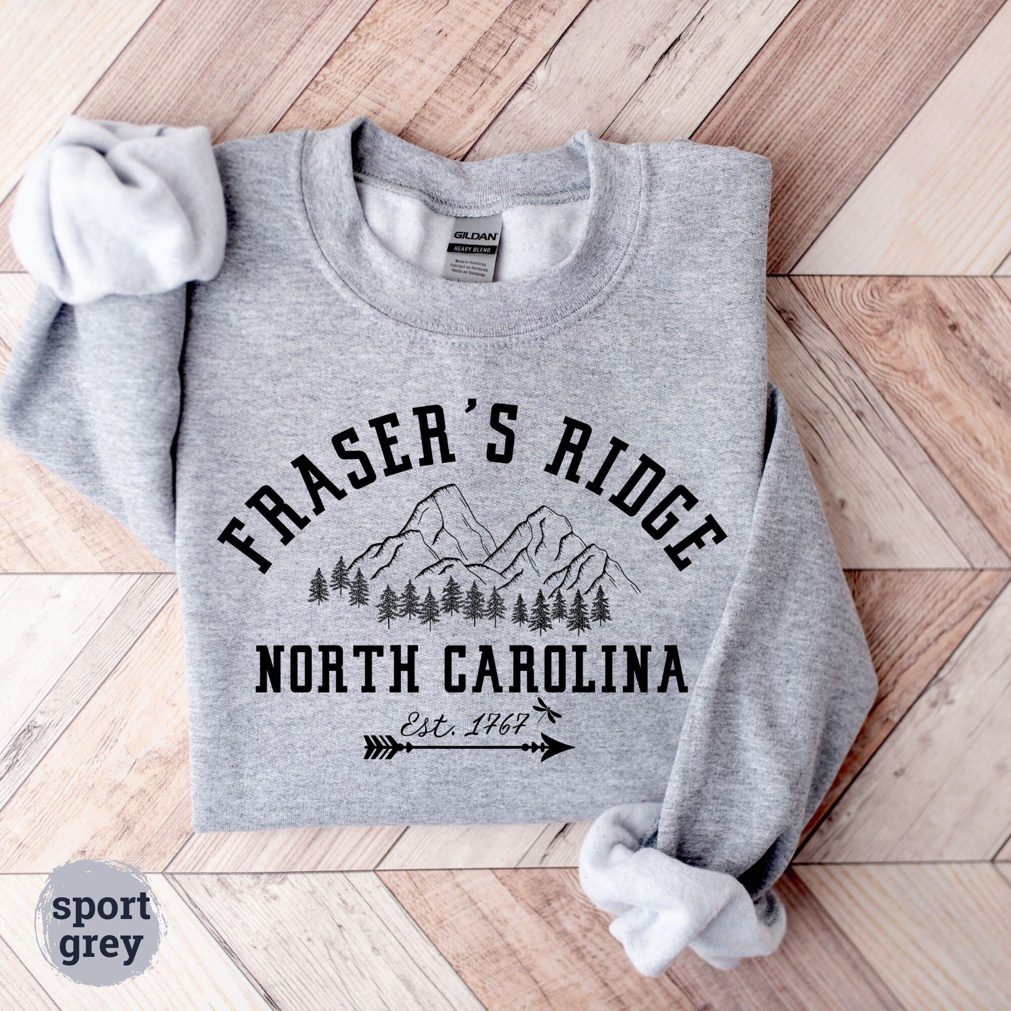 Outlander Shirt Fraser's Ridge North Carolina Bookish Crewneck ...