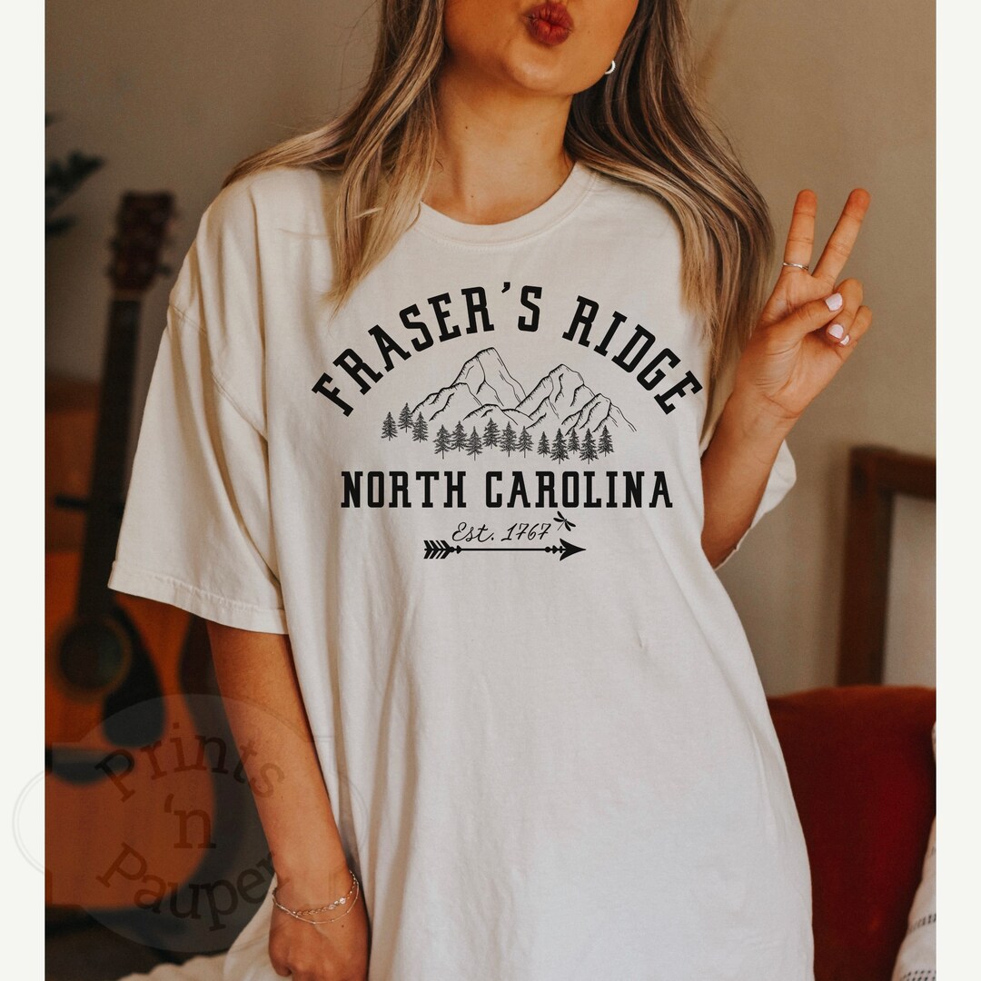 Outlander T-shirt Fraser's Ridge North Carolina Bookish Shirt Outlander ...