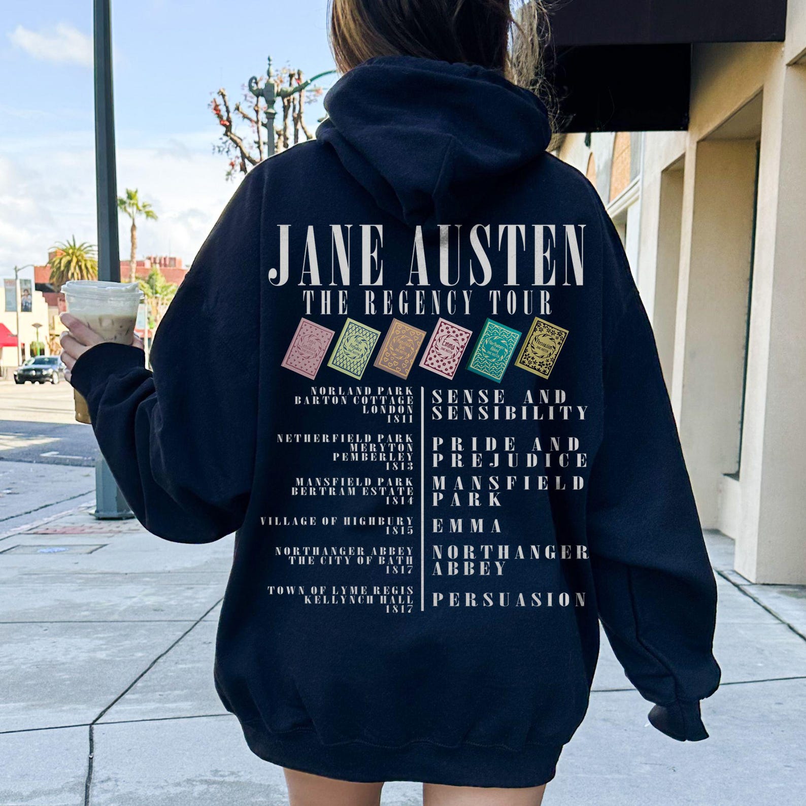 Jane Austen Hoodie | the Original Regency Tour Hoody - Etsy