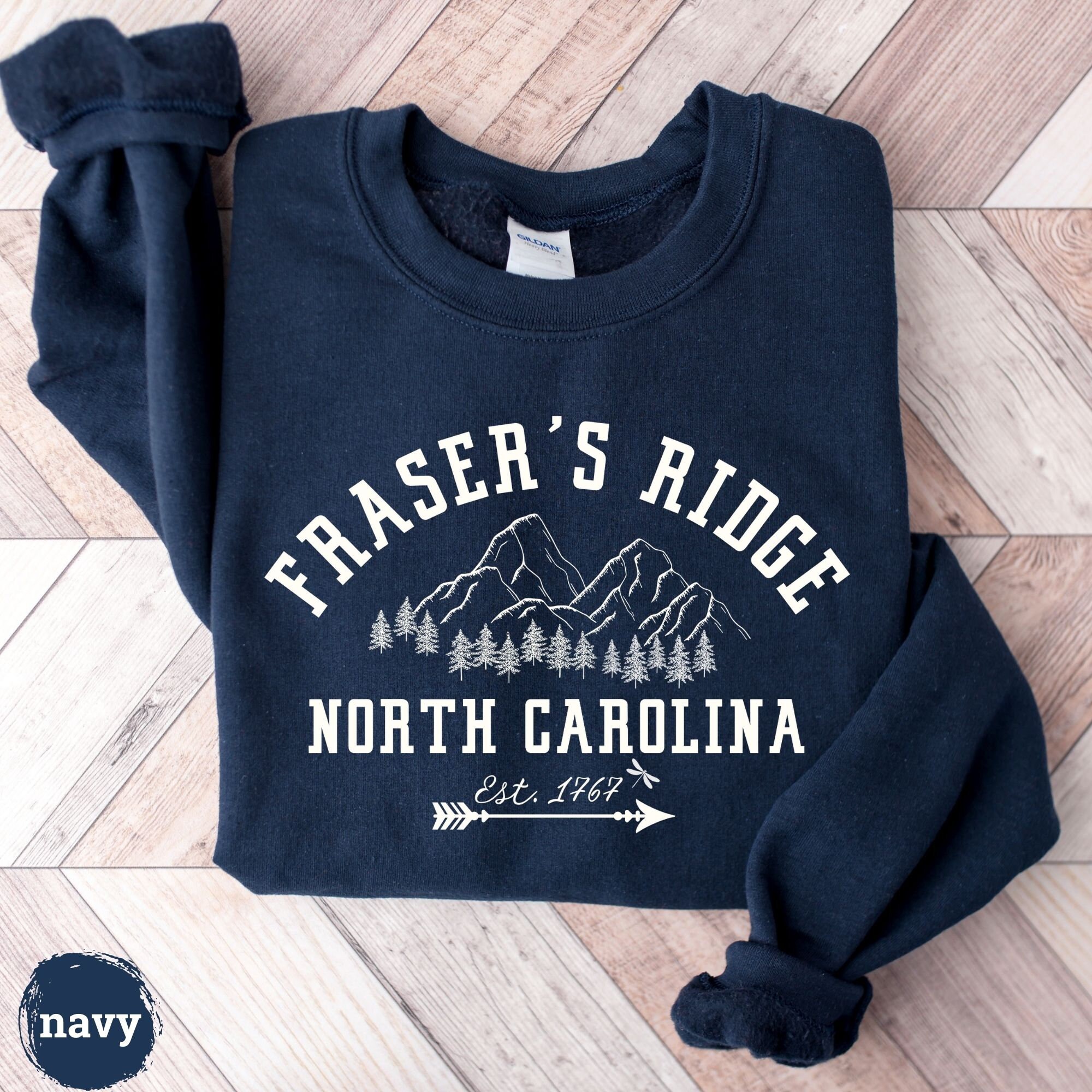 Outlander Shirt Fraser's Ridge North Carolina Bookish Crewneck ...