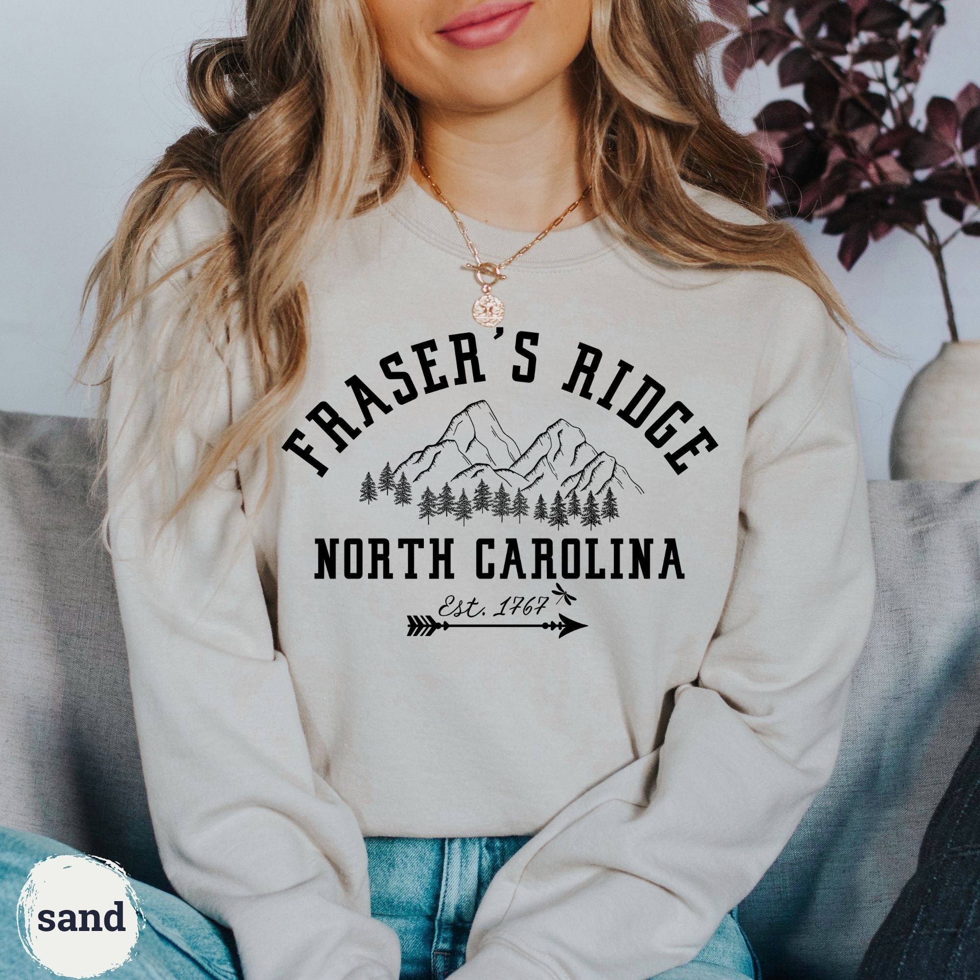 Outlander Shirt Fraser's Ridge North Carolina Bookish Crewneck ...