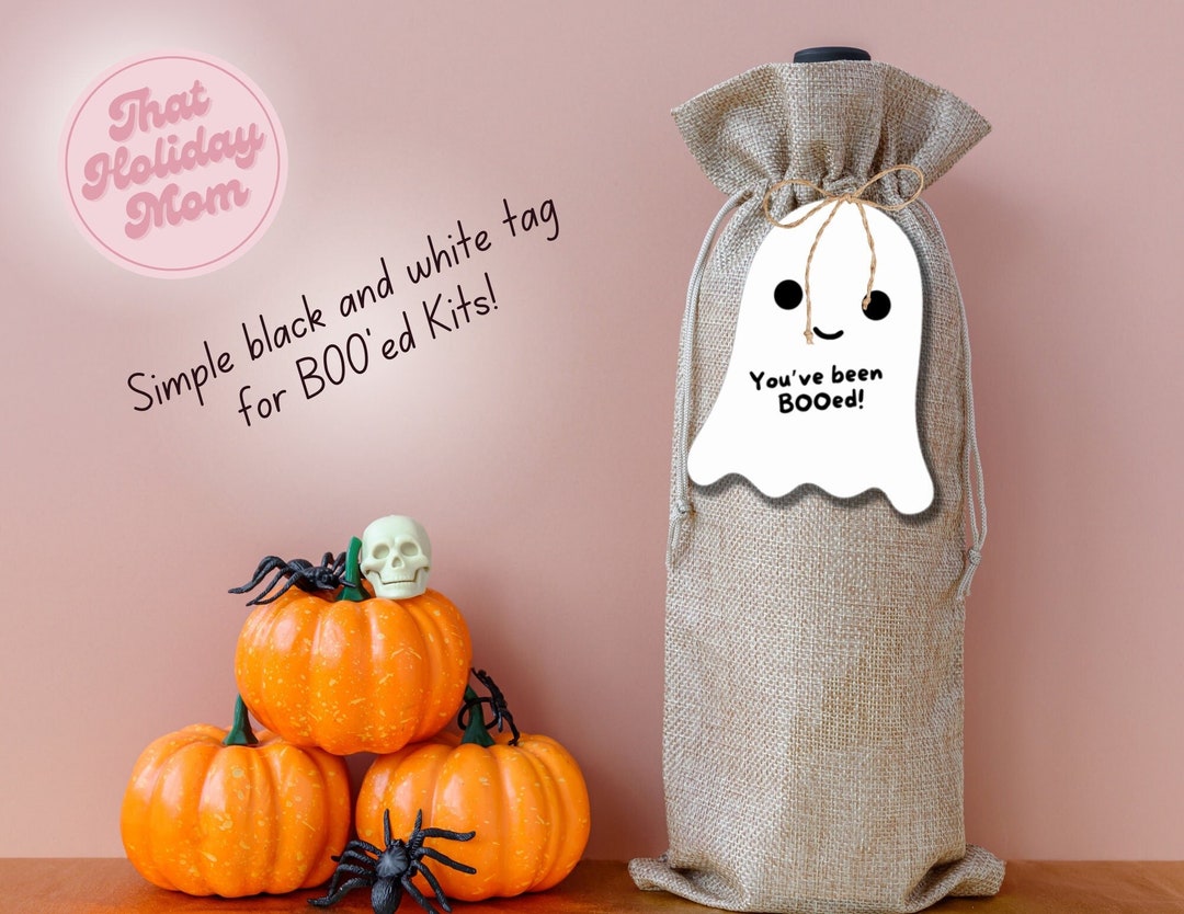 Printable Boo'ed Work Office Teacher Tags, You've Been Booed, Simple ...