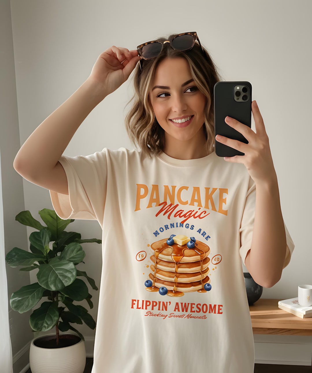 Vintage Pancake T-shirt PNG, Retro Diner Breakfast PNG, Foodie Lover ...